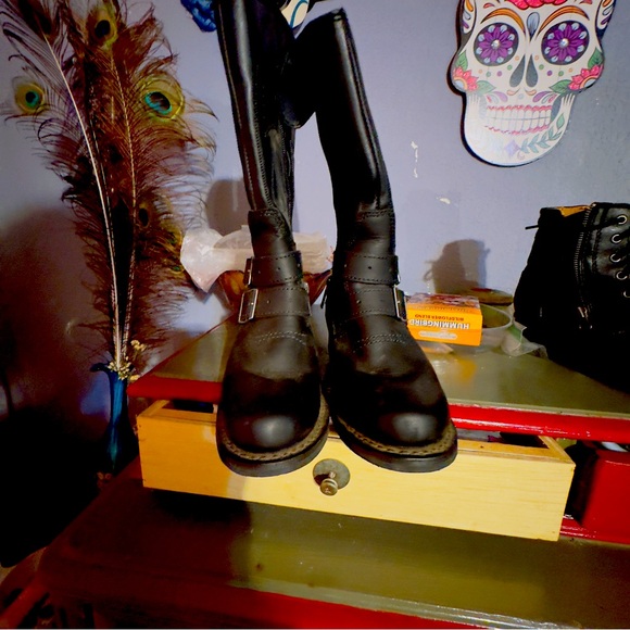 Harley-Davidson | Shoes | Hardly Davidson Western Style Bike Boots ...